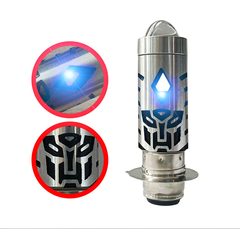 HOTSPEED Motorcycle LED Light T19 P15D H4 Killer Bulb With Blue Park Light Headlight for Motor ...