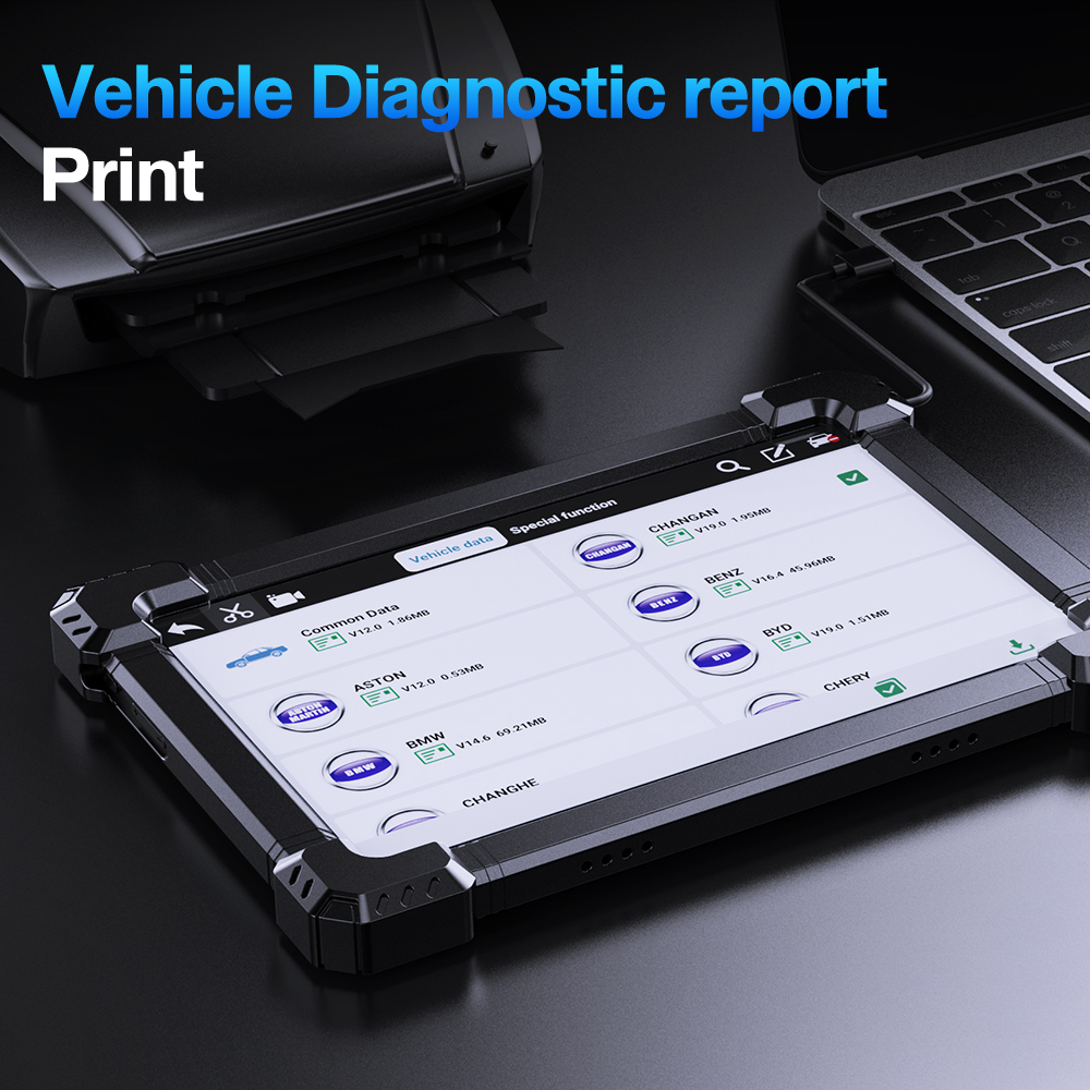 ANCEL X7 Automotive Professional Full System OBD2 Scanner ECU Coding Bi ...