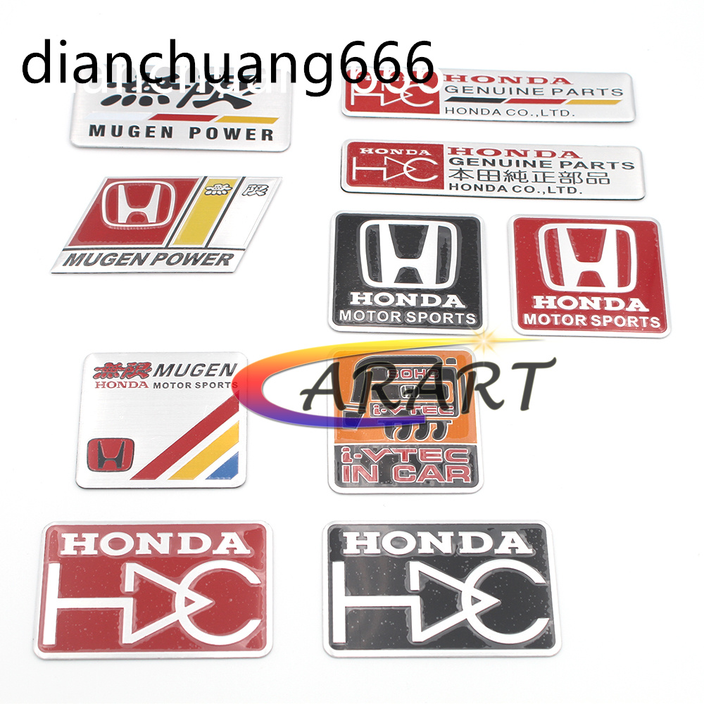 3D Metal Car Sticker Decals For Rallrt/HOnda/Mugen/TRD Emblem Badge ...