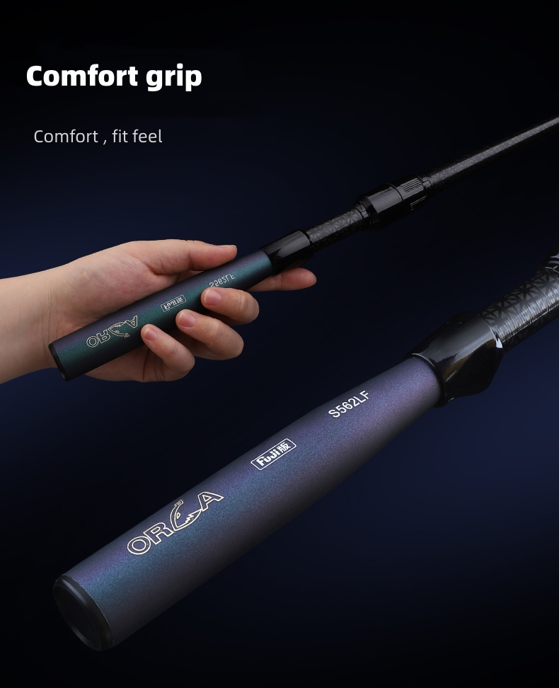 Mavllos ORCA Ultralight Carp Fishing Rod, UL Solid Tip with Fuji Ring, 52g Rod Weight 4-Axis ...