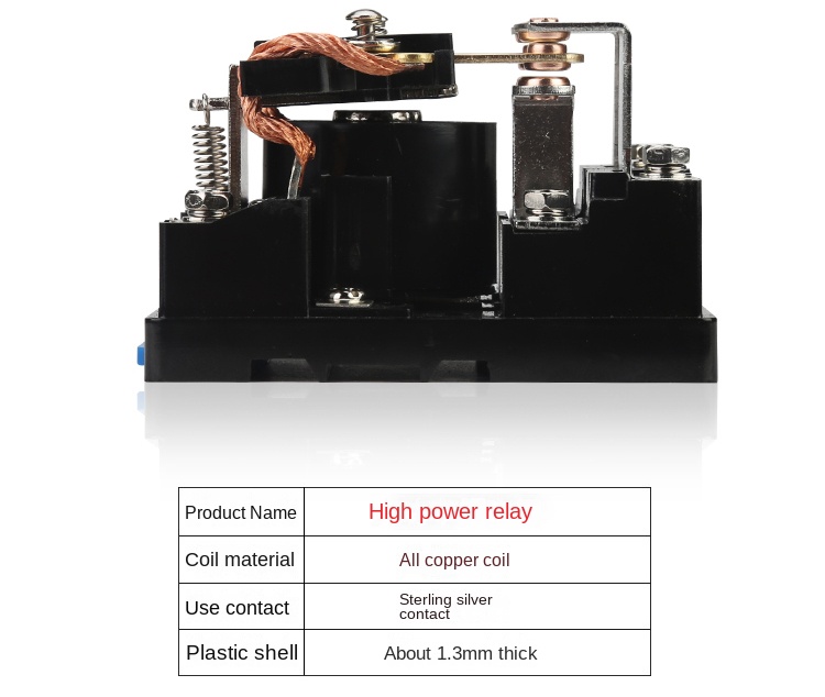 JQX-62F 2Z 80A High power relay 12V 24VDC 220VAC Silver contact ...