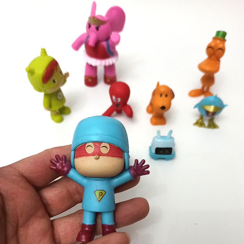 Pocoyo Elly Pato Animals Dolls Anime Action Figures Bird Duck Elephant ...