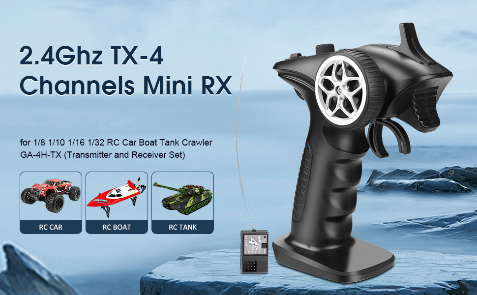 TX4 2.4GHz 4CH Radio System Transmitter Controller Remote Control w ...