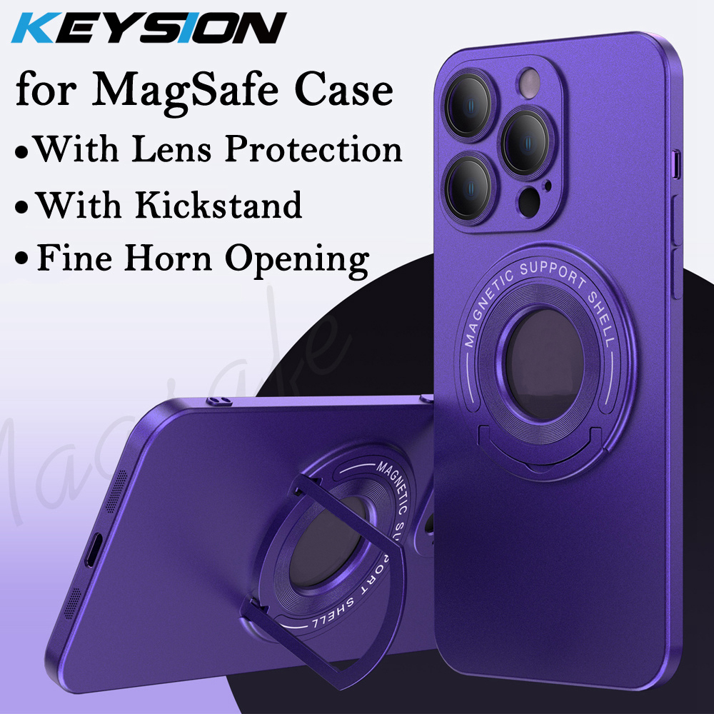 KEYSION Plating Matte Case for MagSafe for iPhone 14 Pro Max 13 12 Pro ...