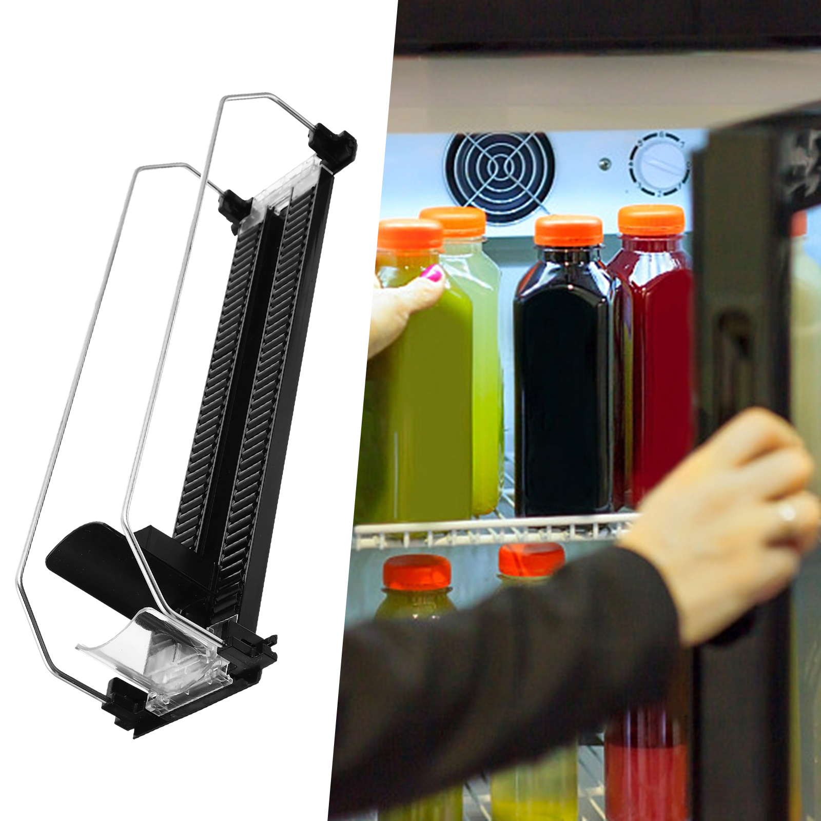 [sparkfire1] Pushing Dispenser Storage Tray Drink Organizer Pusher for ...