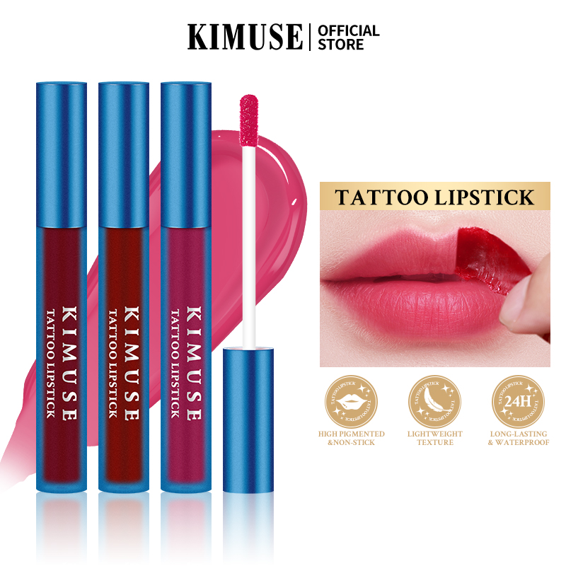 KIMUSE Peel Off Lip Stain Tattoo Lipstick Long-lasting and Waterproof ...