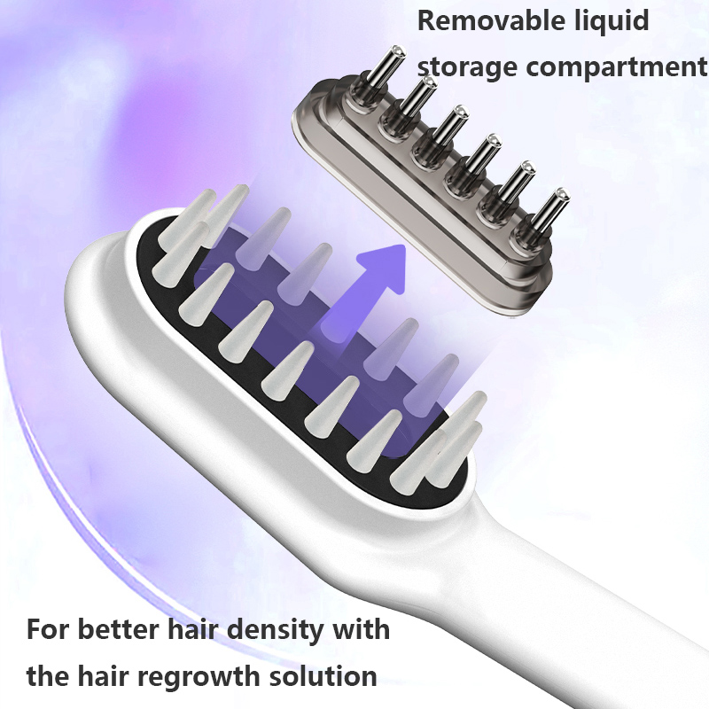 Electric Scalp Applicator Liquid Comb For Hair Growth Red Blue Light ...