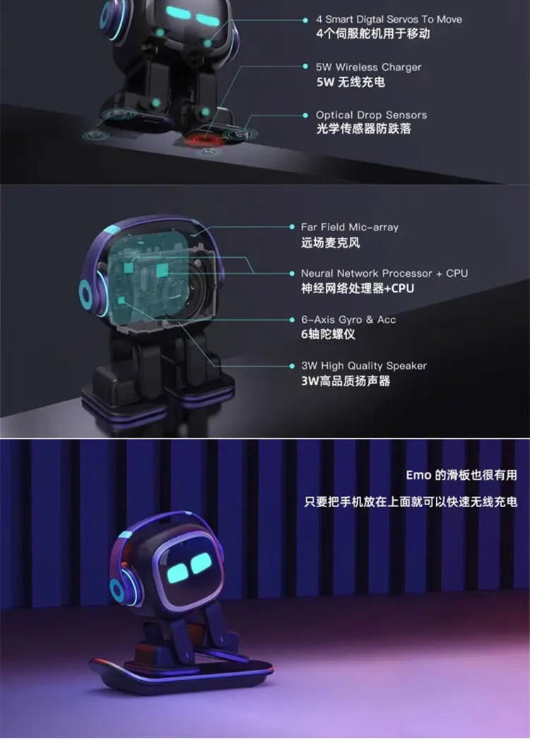 Emo PET ROBOT emopet Smart Emotional Voice Interaction Accompanying ai ...