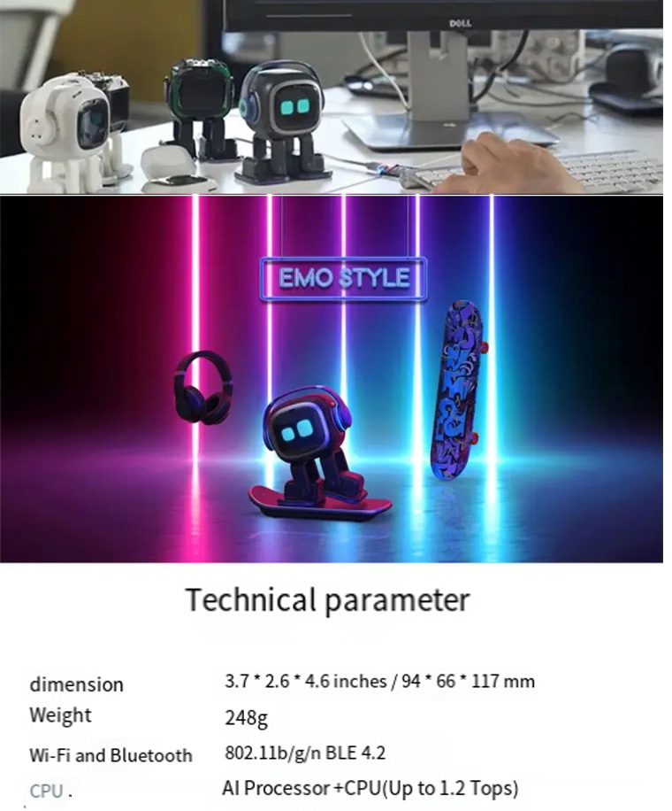 Emo PET ROBOT emopet Smart Emotional Voice Interaction Accompanying ai ...