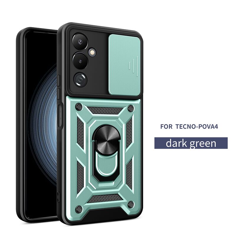 Slide Camera Lens Case TECNO Pova 7 Ultra 6 5 4 Pro 3 Neo 2 Casing Military Grade Bumpers Armor ...