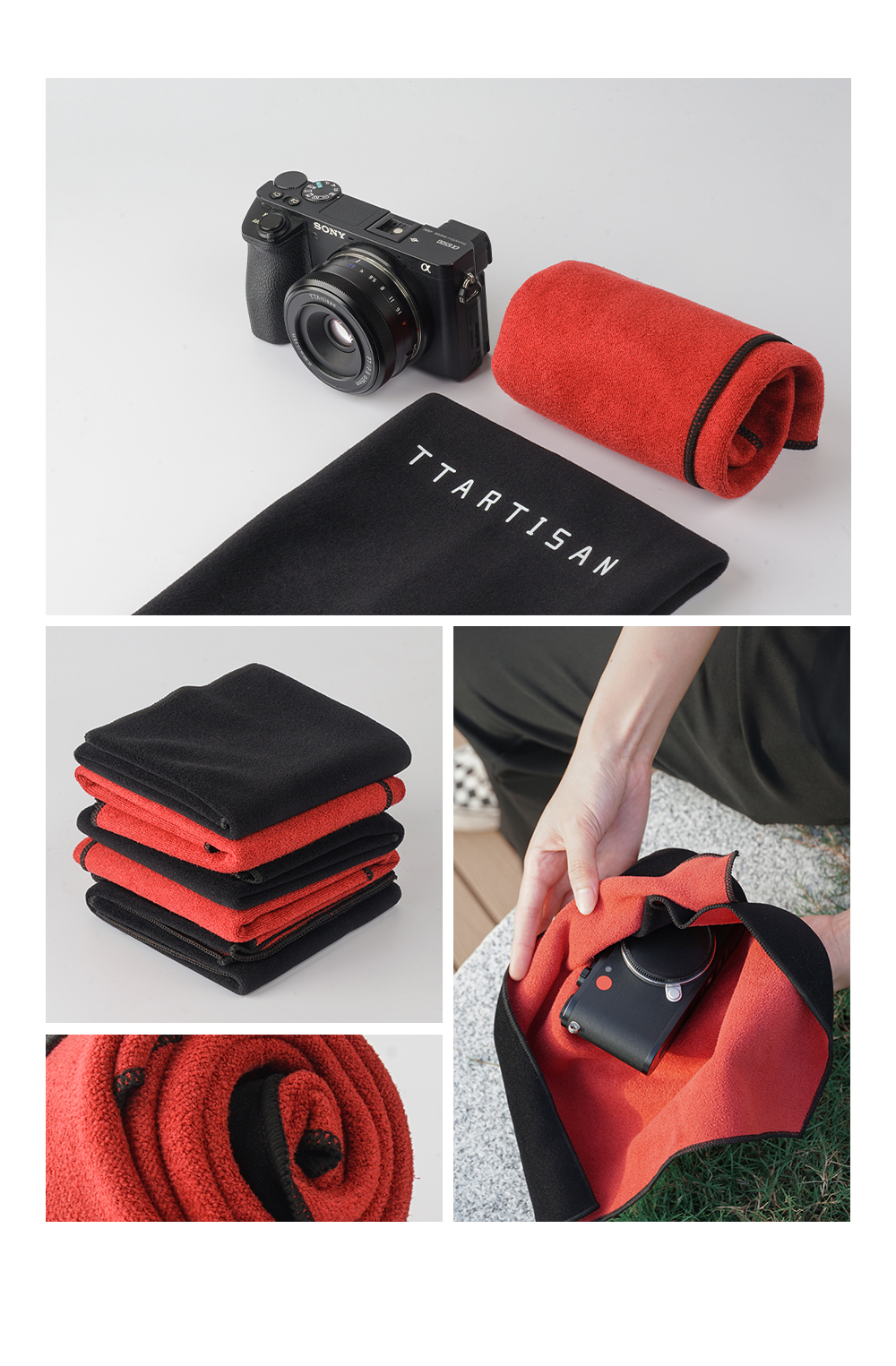 TTArtisan Folding Cloth Photography Camera Protective Pouch Lens ...