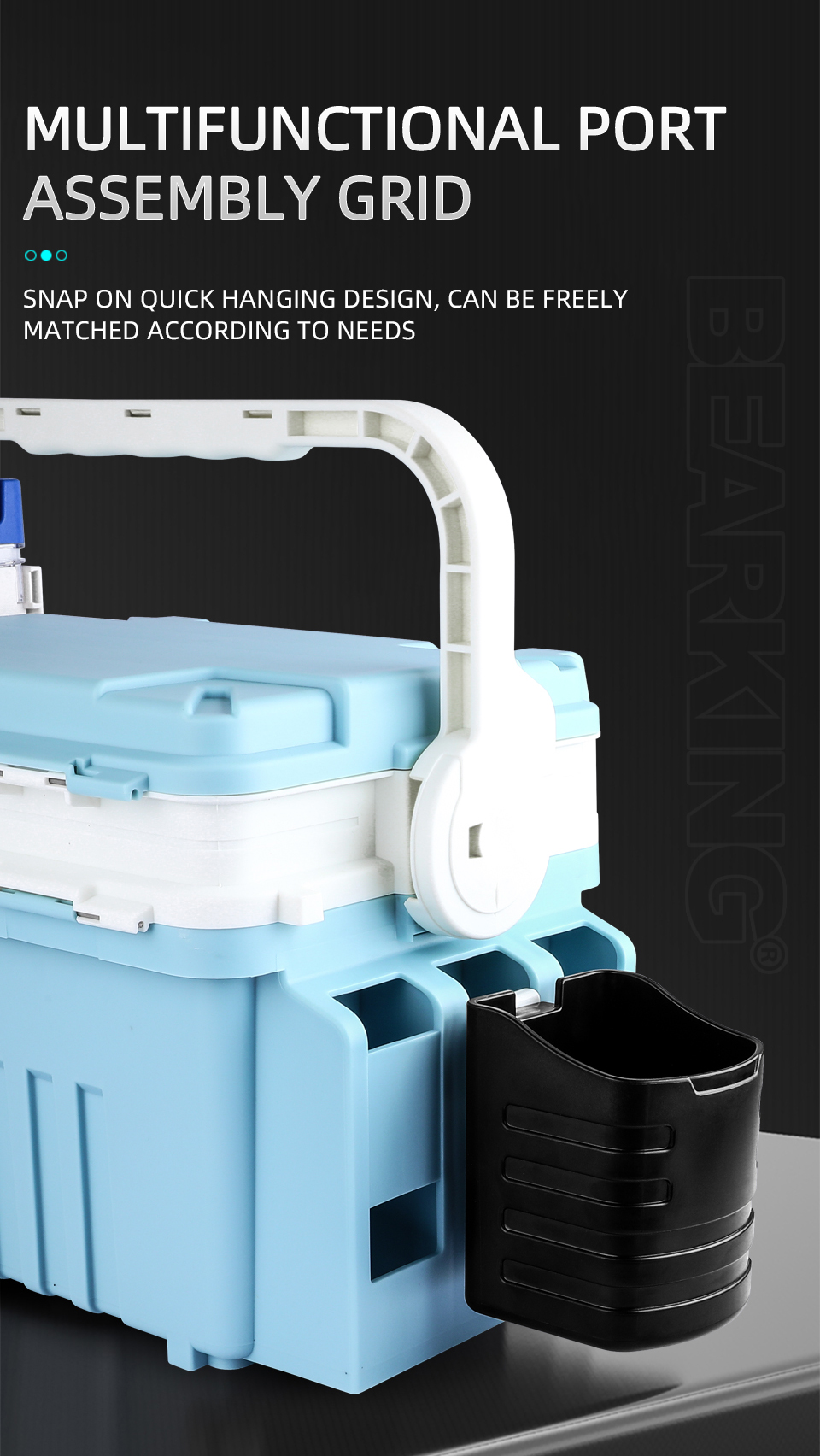BEARKING New Multifunction Big Fishing Tackle Box High Quality Plastic ...