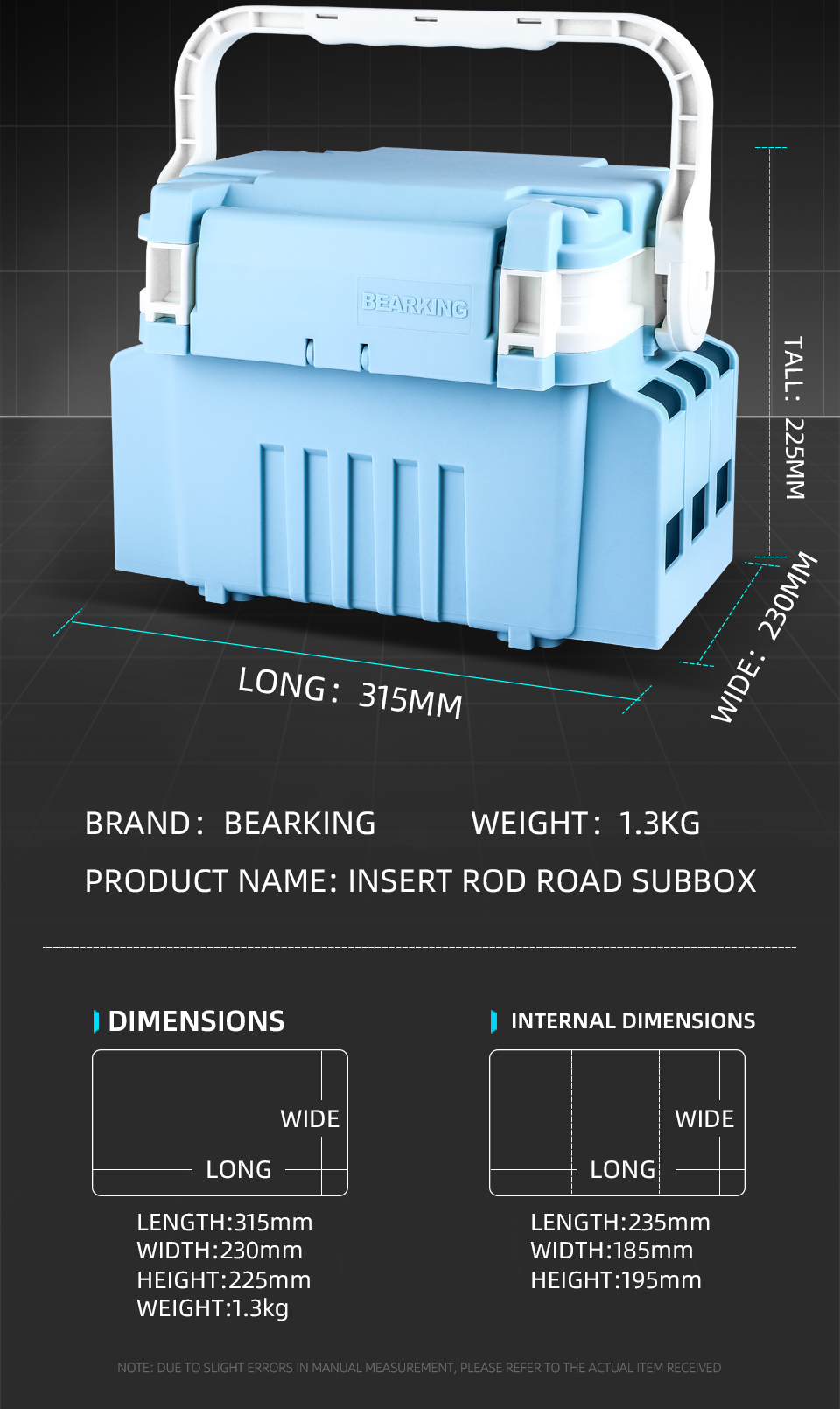 BEARKING New Multifunction Big Fishing Tackle Box High Quality Plastic ...
