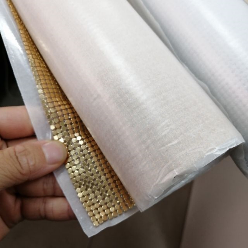 3mm Aluminum Mesh Kain Trim Sparkling Metal Payet Hotfix Tape Black ...