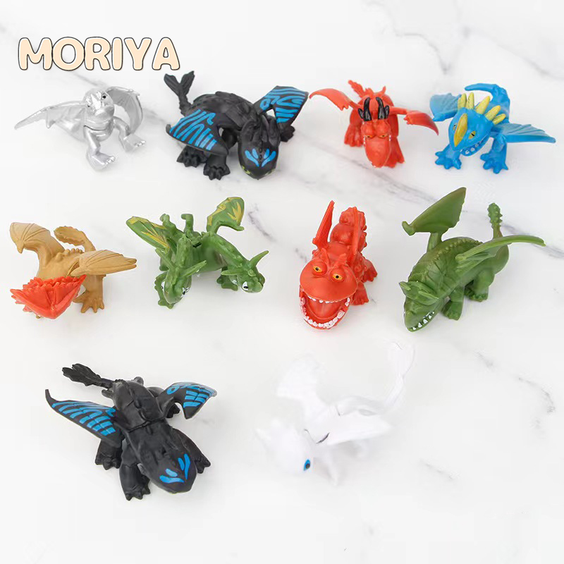 12pcs/set 4-7cm How to Train Your Dragon Hideous Zippleback Monstrous ...
