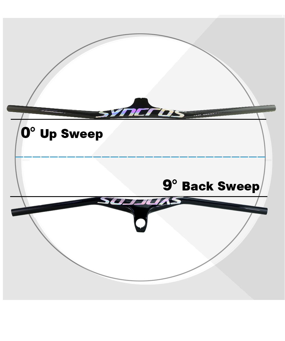 Syncros Chrome Logo Carbon Fiber Mountain And Stem 28.6mm -17Degree ...