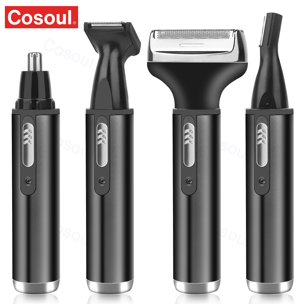 Cosoul Shaver for Men Electric Shaver Razor Hair Trimmer 4 in 1 Nose ...