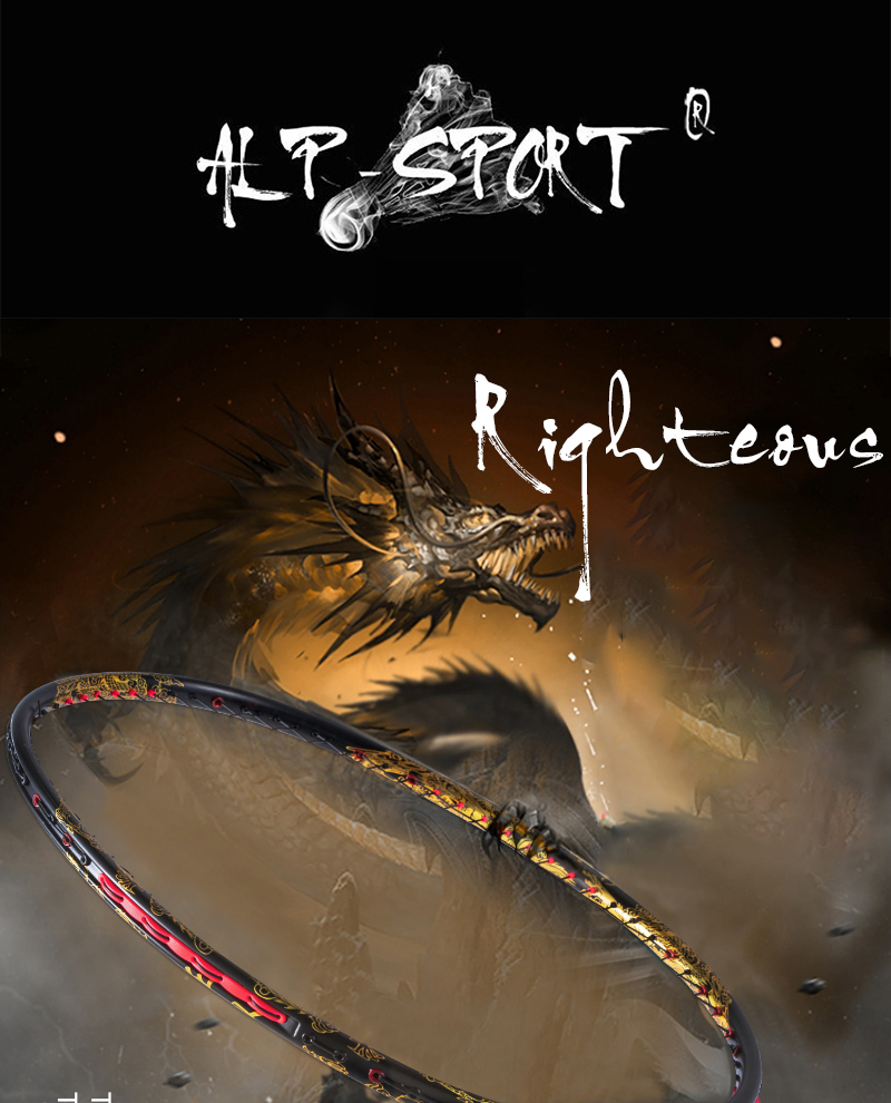 Alpsport Gd 10u 52g Max 30 Lbs Ultralight Badminton Racket Golden ...