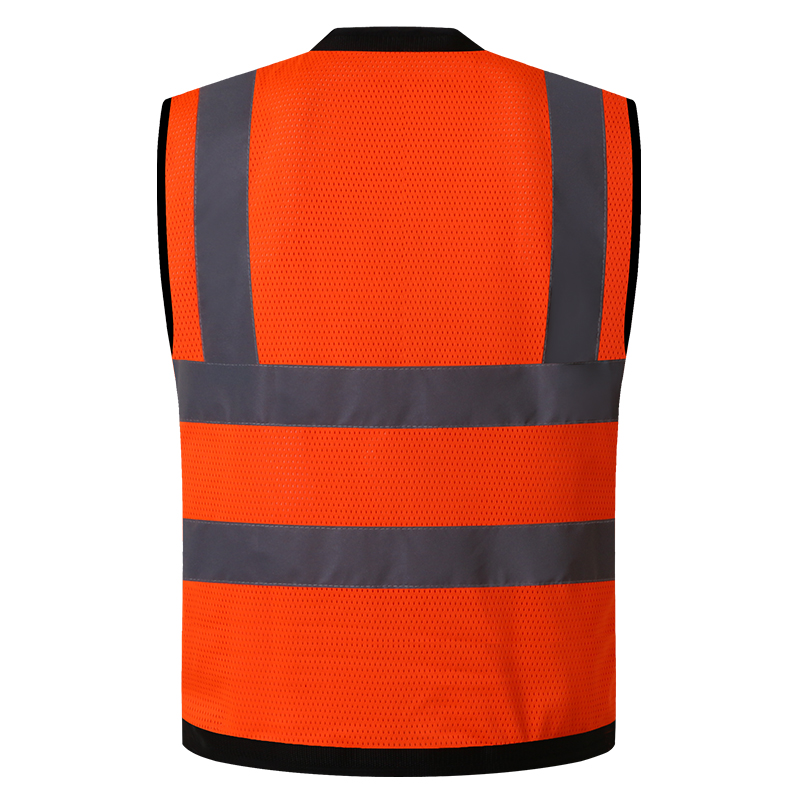 Hi Vis Safety Vest Orange Reflective Work Vest for Warehouse ...
