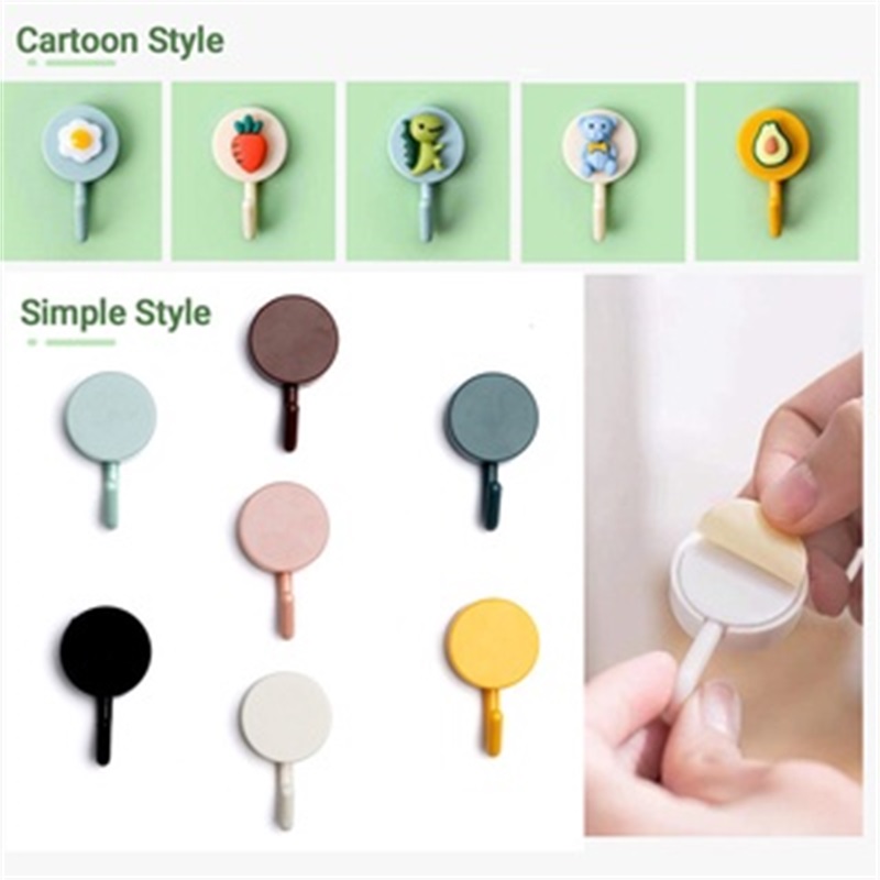 (COD)Cute Hook Sticker Self Adhesive Wall Hanger Hook, Hook for Wall ...