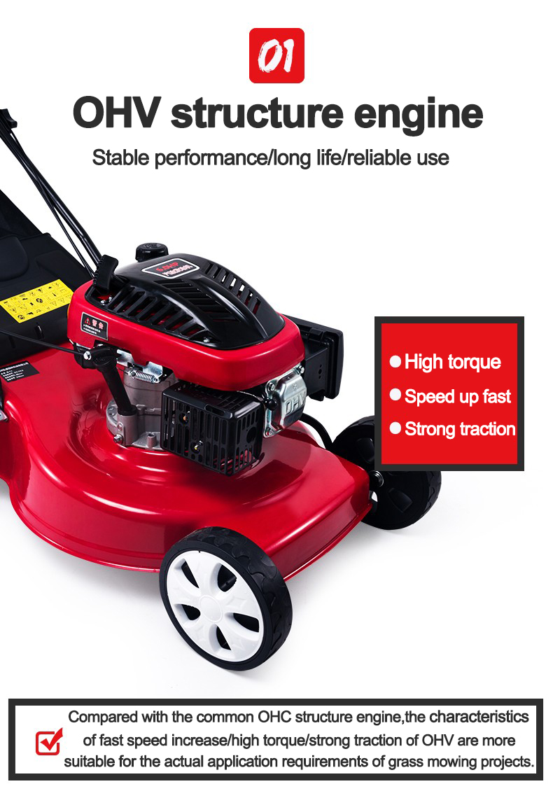 Lawn mower gasoline original lawn mower 4-stroke hand-push household ...