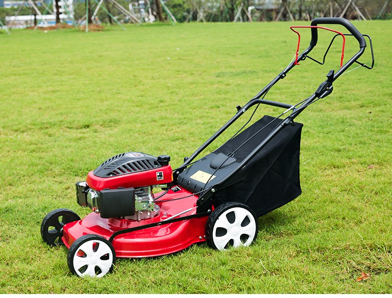 Lawn Mower 4-Stroke Gasoline Grass Trimmer Hand Push Mower ...