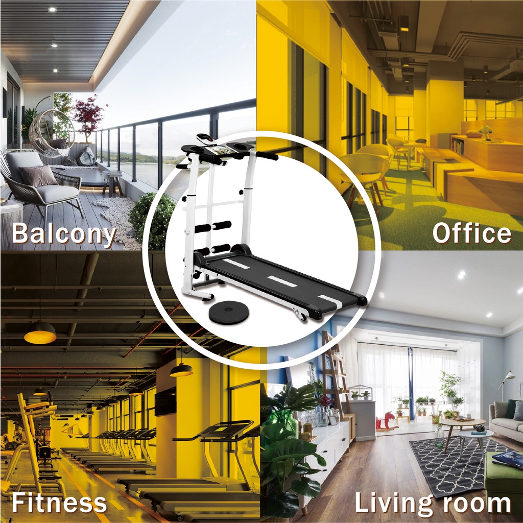 【COD】 Luxury treadmill Multifunctional treadmill Mechanical Treadmill ...