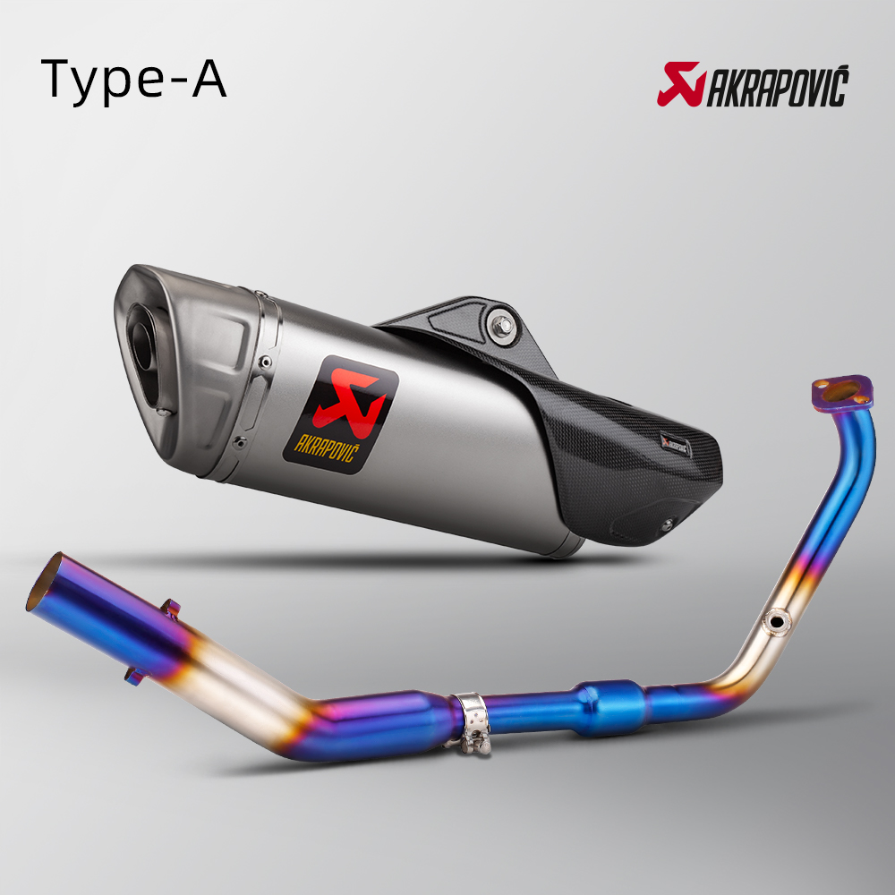 Akrapovic M1 Full Systems Exhaust Motorcycle Front Pipe Modified Moto ...