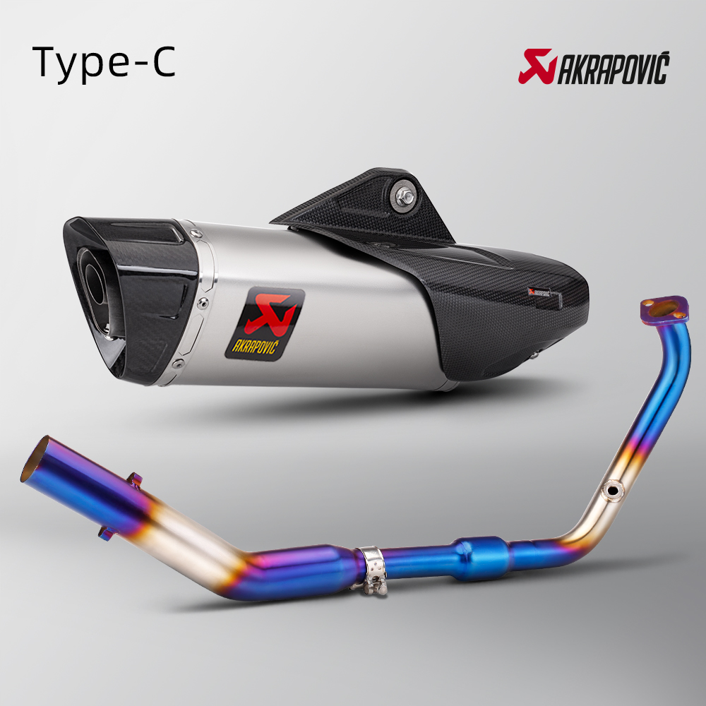 Akrapovic M1 Full Systems Exhaust Motorcycle Front Pipe Modified Moto ...
