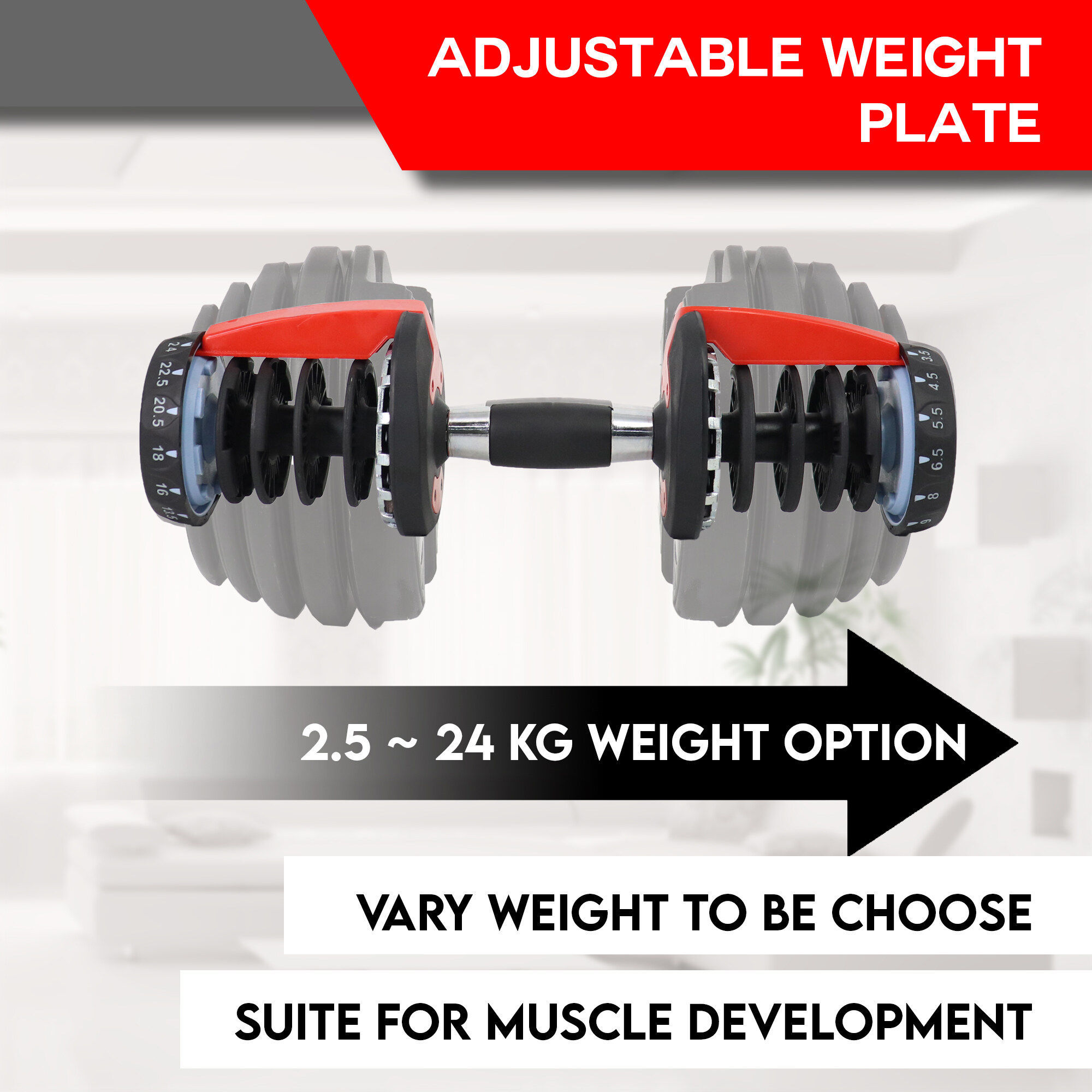 【Fast Shipping】Adjustable Dumbbell 5.5KG/11KG/12KG/18KG/24KG/40KG Dumbbell | Shopee Philippines