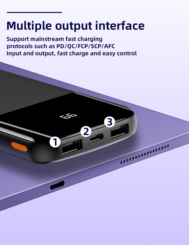 Tranyoo D08 10000mAh Powerbank Original 2.1A Fast Charge Stylish Patterns Slim And Portable ...