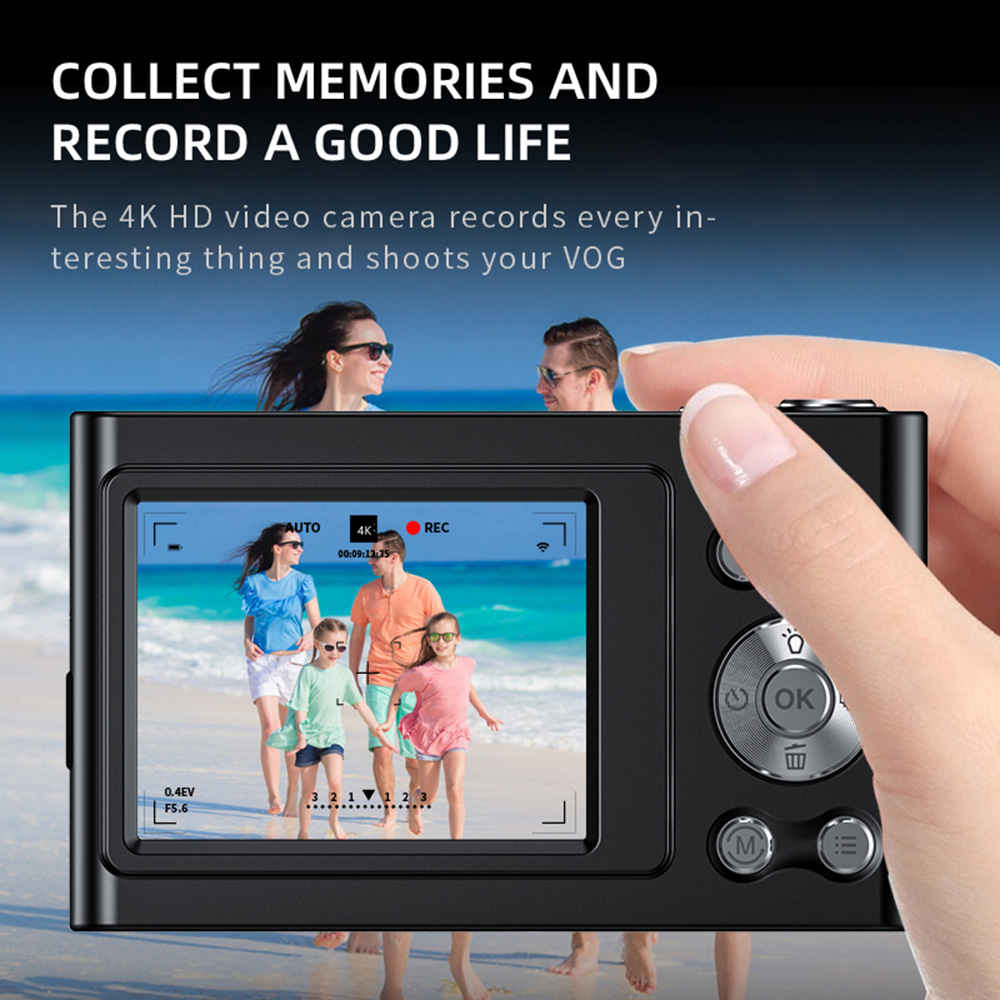 Andoer 4k Digital Camera Video Camcorder 48mp 2.4 Inch Ips Screen Auto ...