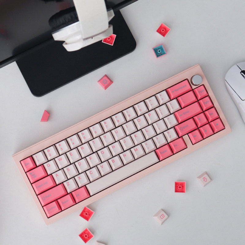 GMK Valentine's Day 166-key PBT double shot cherry profile injection ...