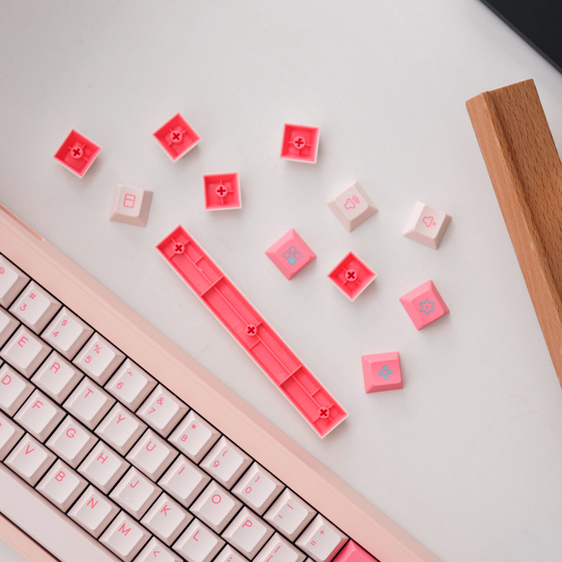 GMK Valentine's Day 166-key PBT double shot cherry profile injection ...