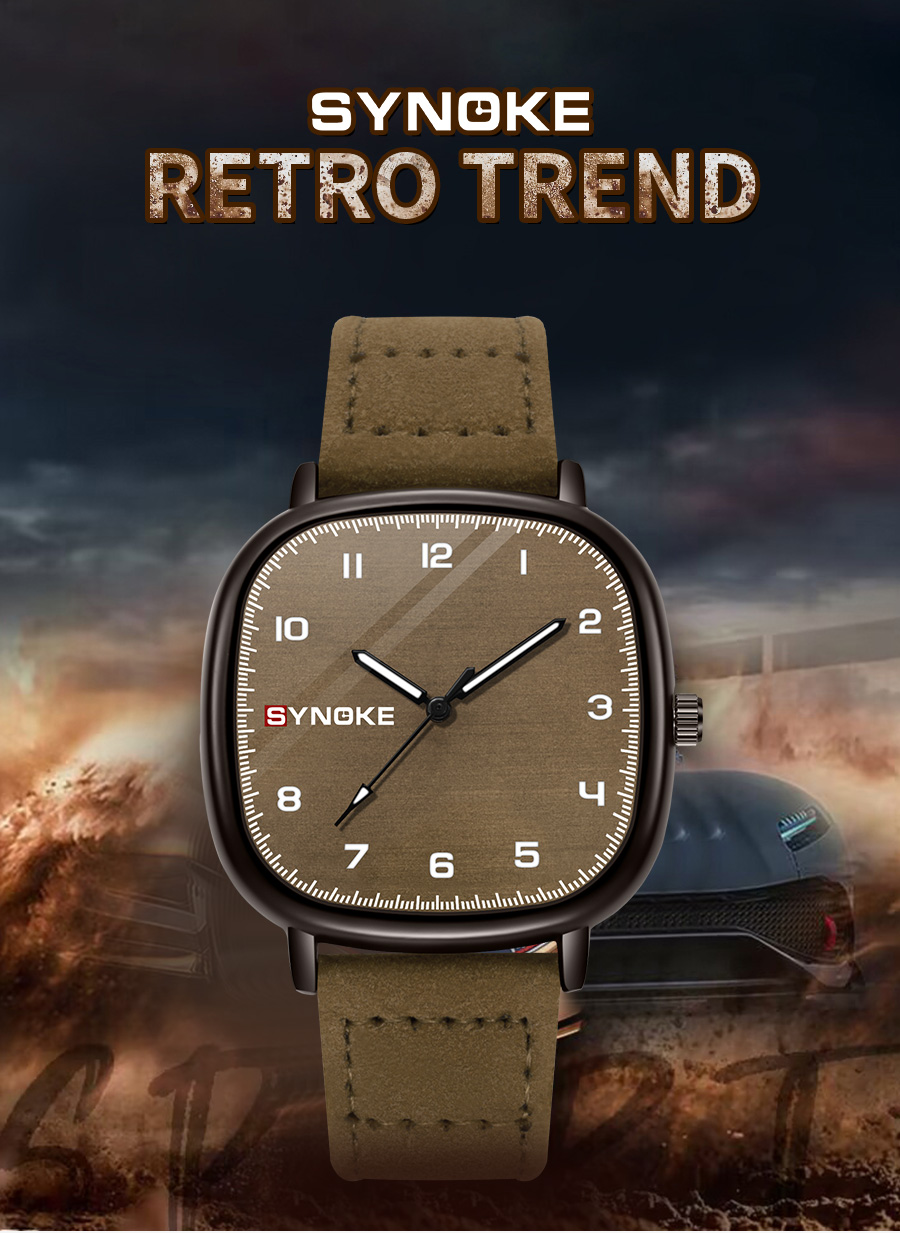 SYNOKE Original Men's Watch Luxury Classic Waterproof Business Fashion ...