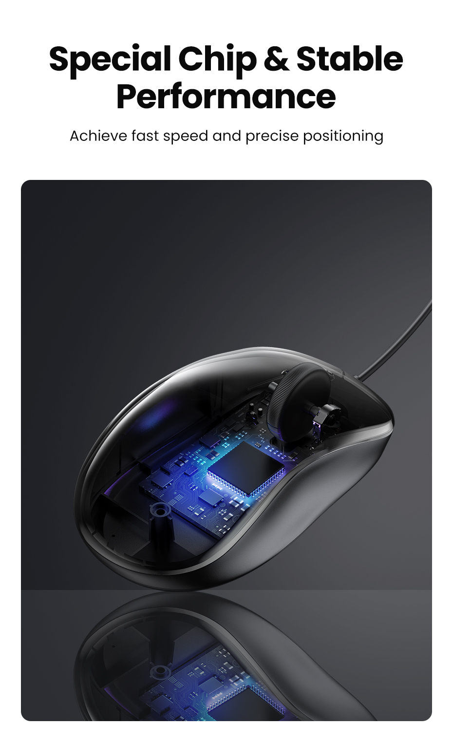 UGREEN Wired Mouse Optical USB 3.0 Mouse 1200 DPI Ergonomic Mouse with ...