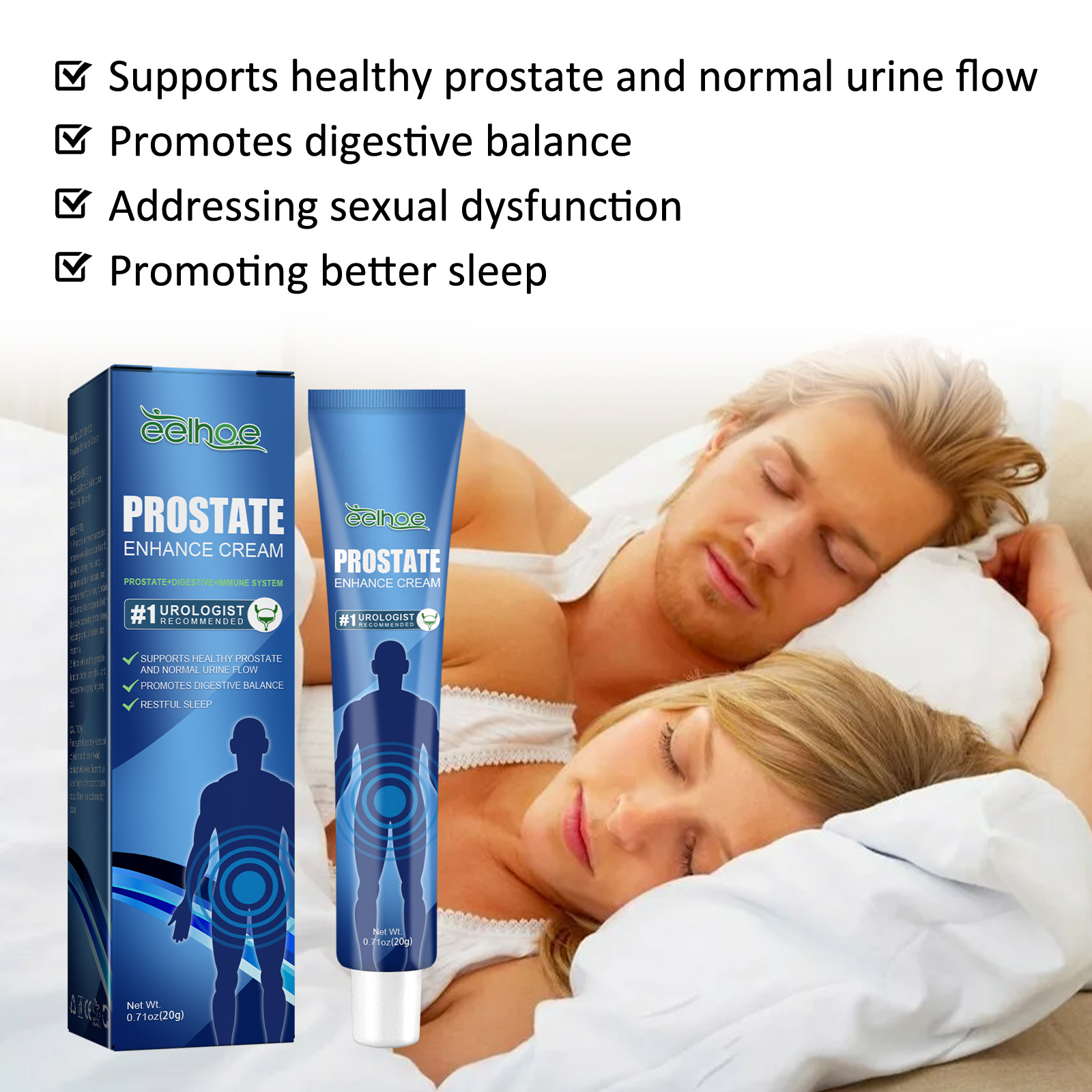 EELHOE Prostate Enhance Cream Herbal Man Urological Ointment Health ...