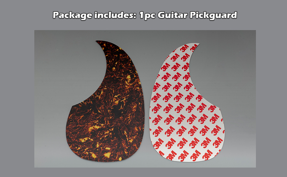 YUMIYA Oversize Teardrop Acoustic Guitar Self-adhesive Pickguard for ...