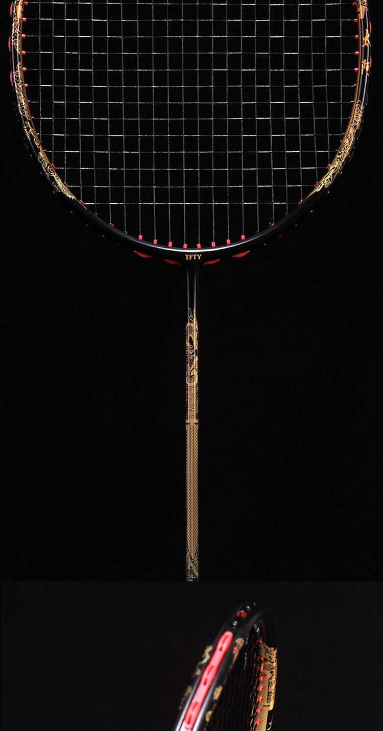 Alpsport TAJ 4u 10u G5 Max 35 Lbs Badminton Racket Golden Dragon ...