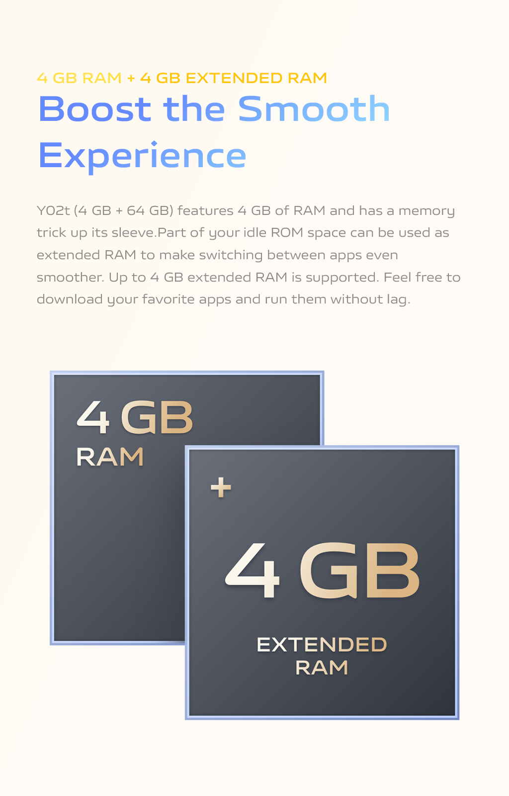vivo Y02t | 64GB ROM+1TB Expandable storage | 5000mAh battery + fast ...