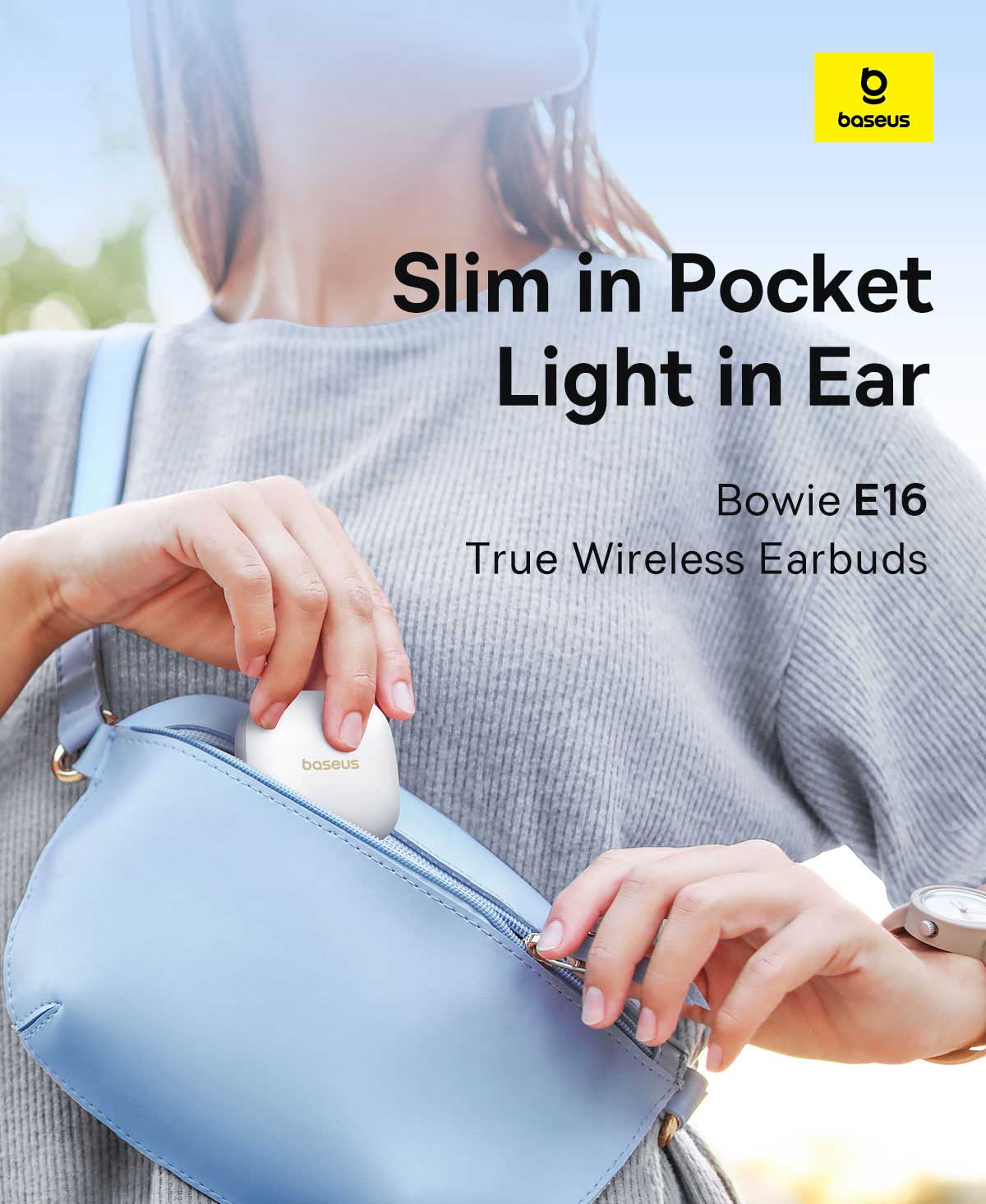 Baseus E16 True Wireless Earbuds TWS Bluetooth 5.3 with IPX4 Waterproof ...