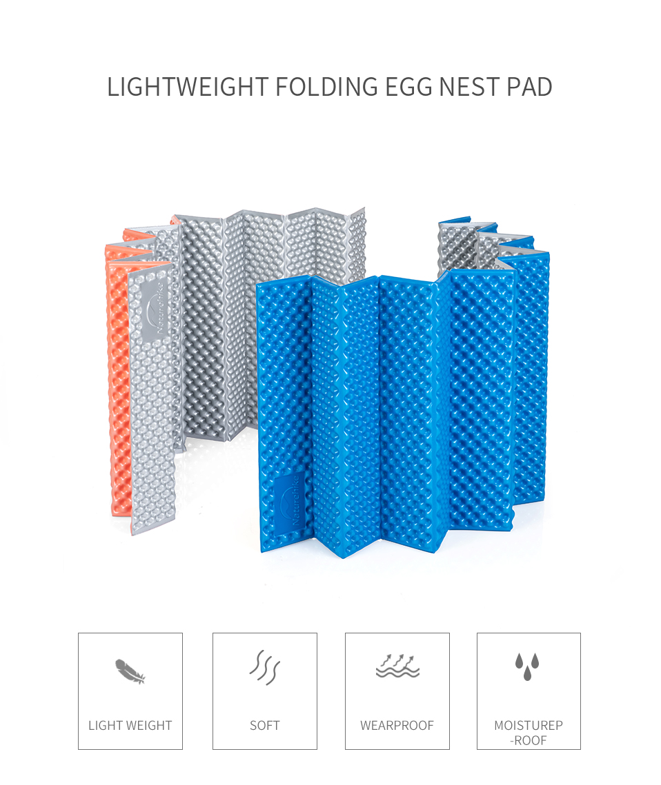 Naturehike Camping Sleeping Pad Folding Closed Cell Foam Camping Mat ...