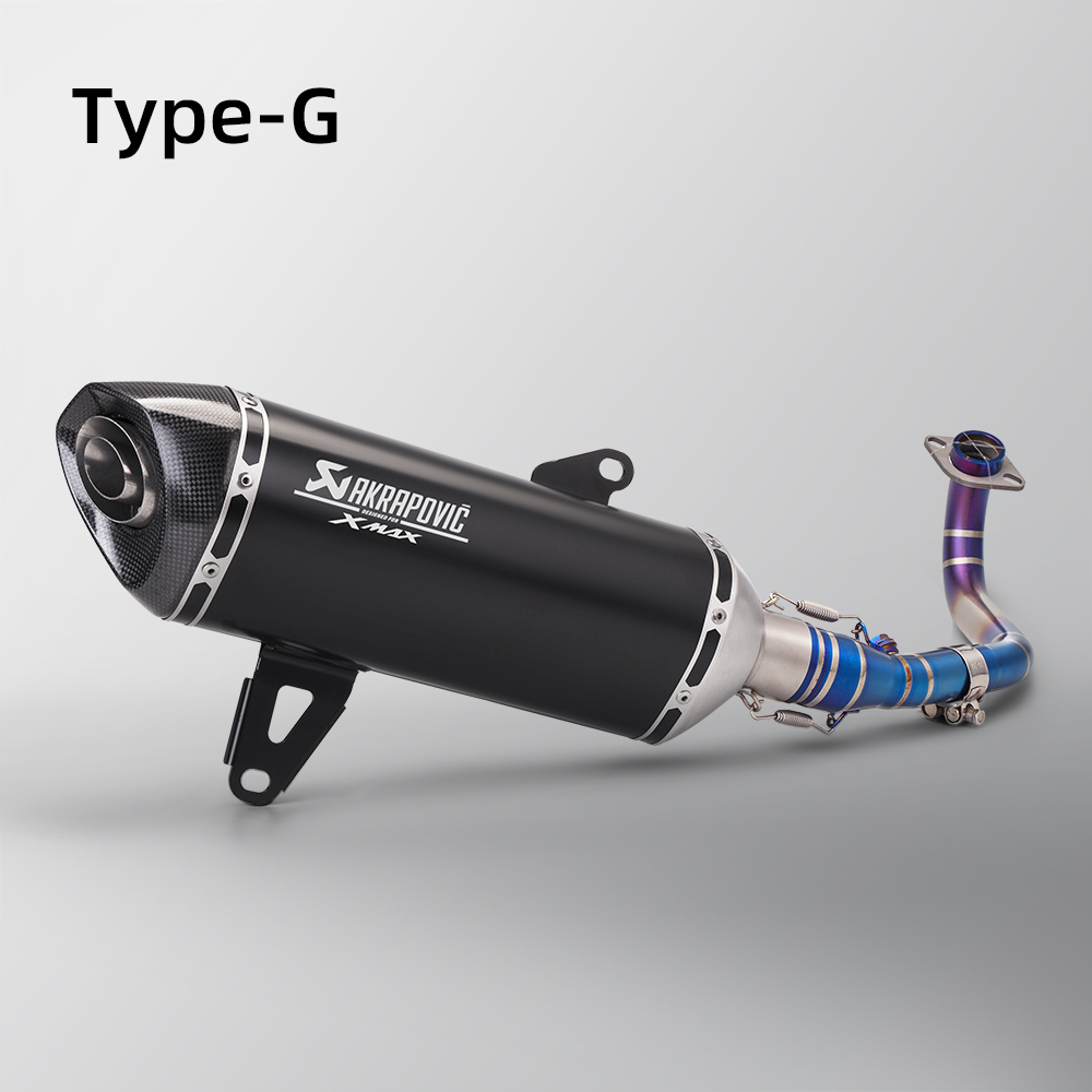 For YAMAHA XMAX300 Titanium elbow XMAX Akrapovic full exhaust muffler ...