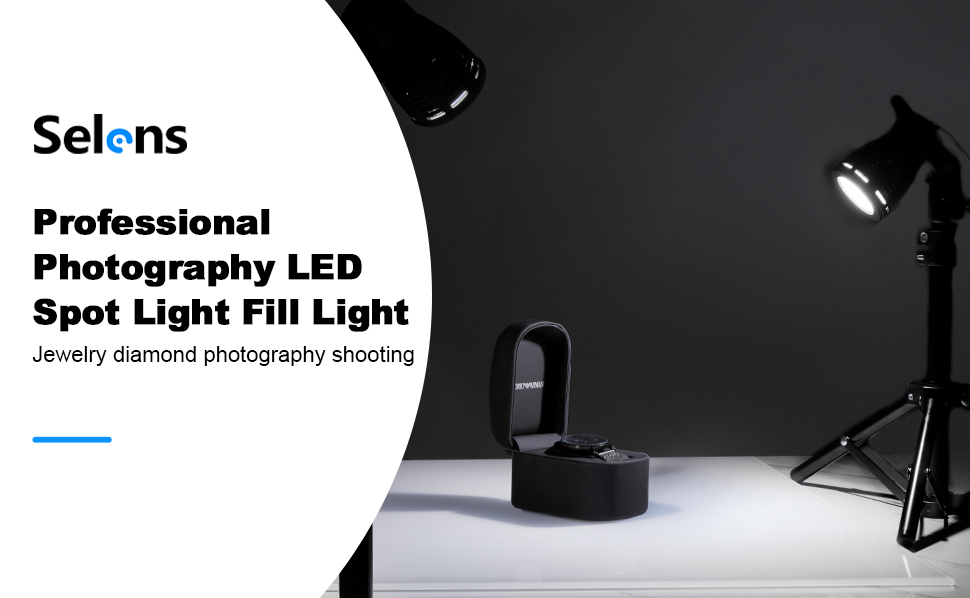 Selens LED Photography Light Professional Fill Lighting for Jewelry LED ...
