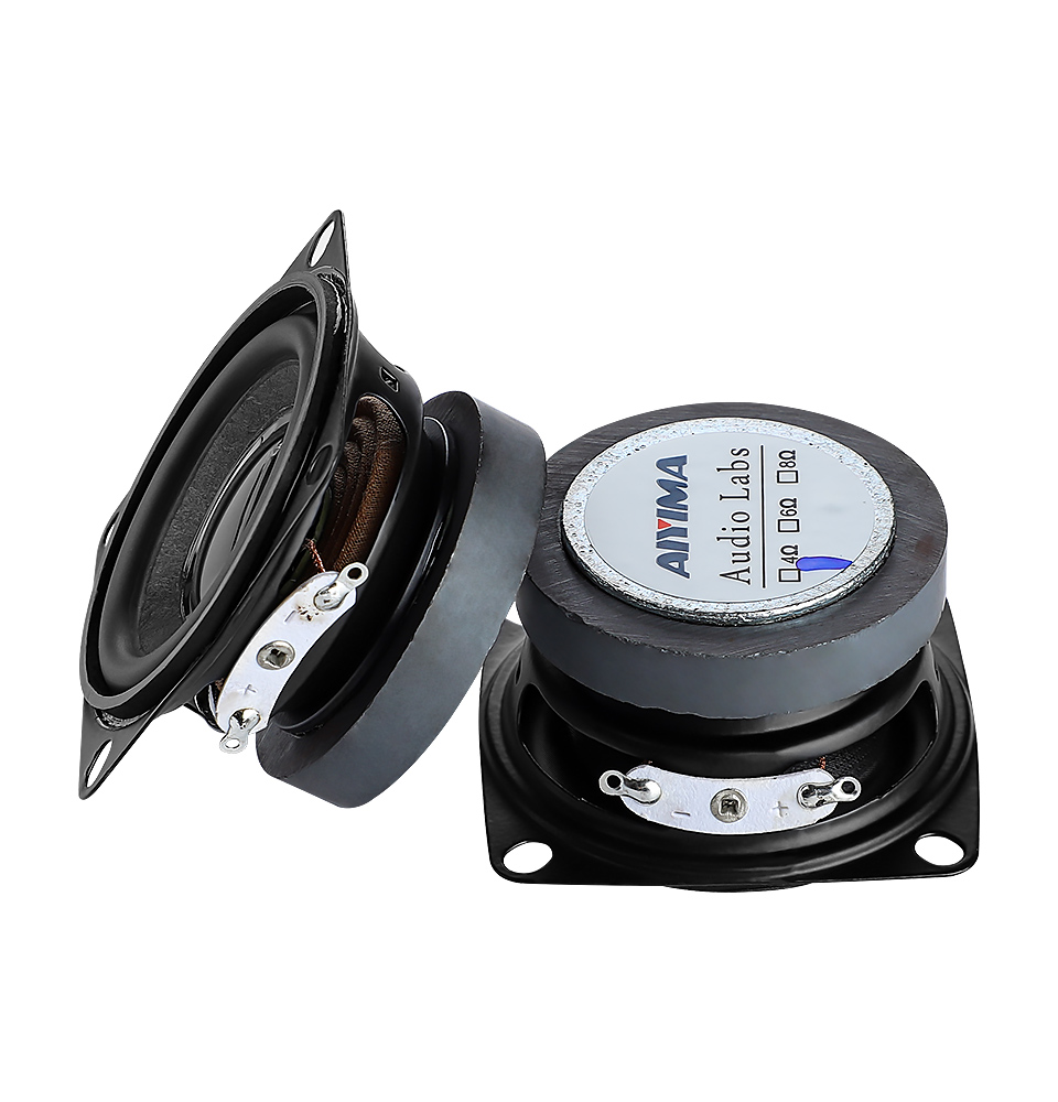 AIYIMA 2Pcs Subwoofer 2 Inch 4Ohm 5W HIFI Full Range Speaker Mini Woofer Speakers DIY Audio ...
