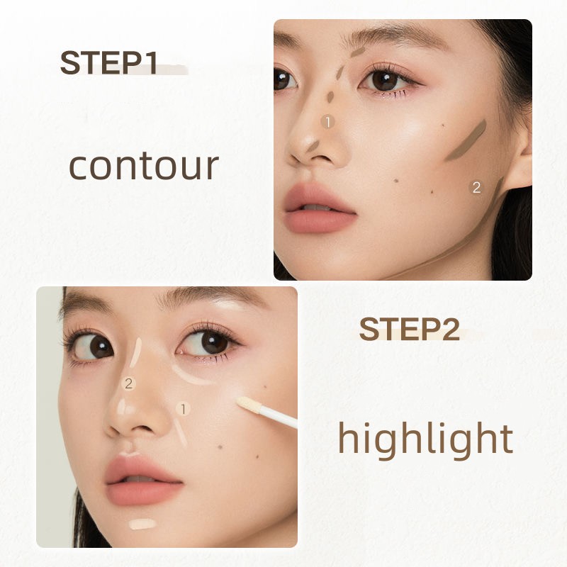 SWEET MINT Double-head Liquid Contour Highlighter Long-lasting ...