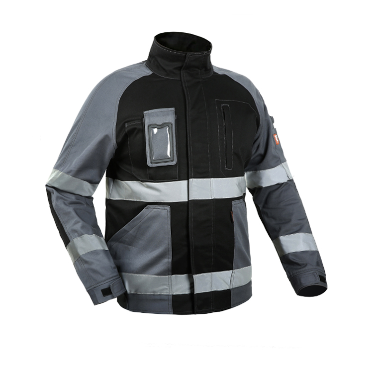 100% Cotton Work Jacket Men Two Tone Patchwork Cargo Jacket Men ...
