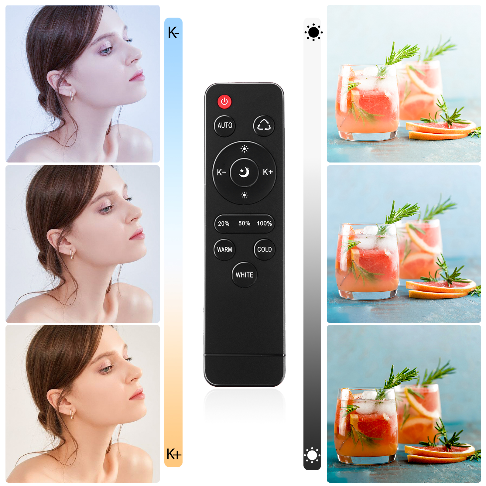 Andoer Studio Photography Light Kit Softbox Lighting Set with 85W 2800K-5700K Bi-color ...