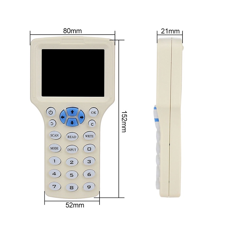 10 Frequency NFC Smart Card Reader Writer RFID Copier Duplicator 125KHz ...
