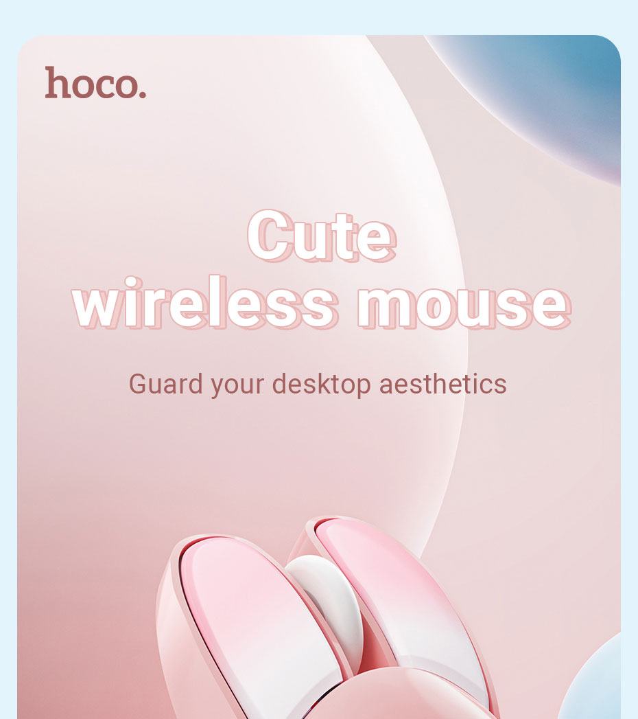 HOCO Original M6 Cute Rabbit Ear Silent Wireless Mouse for Laptop ...